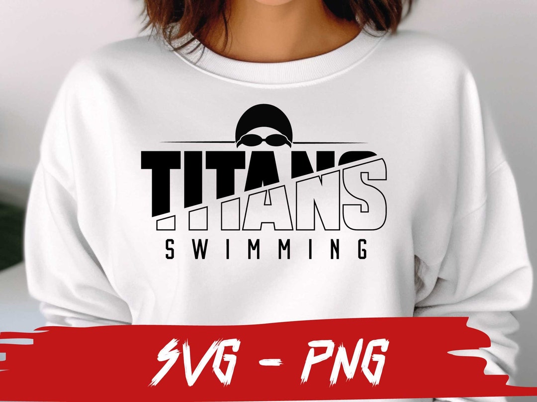 Titans Swimming SVG and PNG File, Mascot Png File ,school Team Svg ...