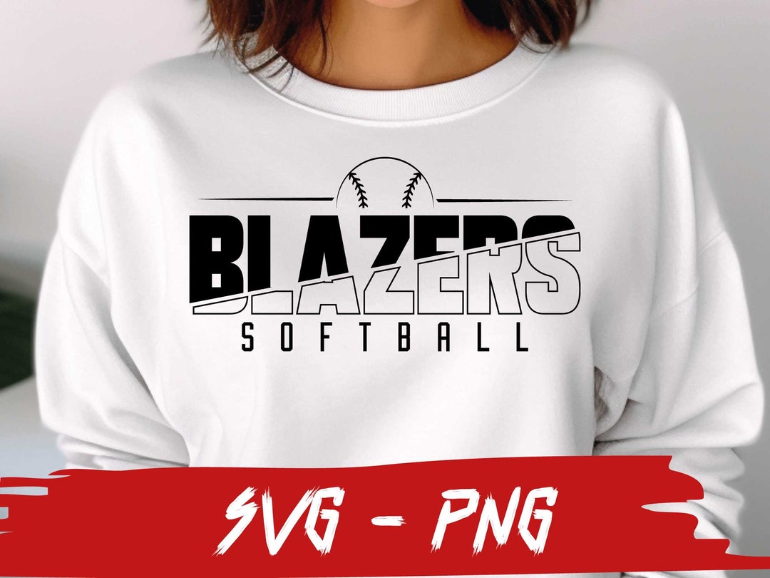 Blazers Softball SVG and PNG File, Mascot Png File ,school Team Svg ...