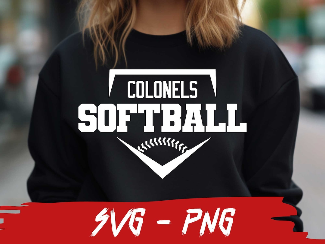 Colonels Softball Team, SVG and PNG File, Mascot Png File, School Team ...