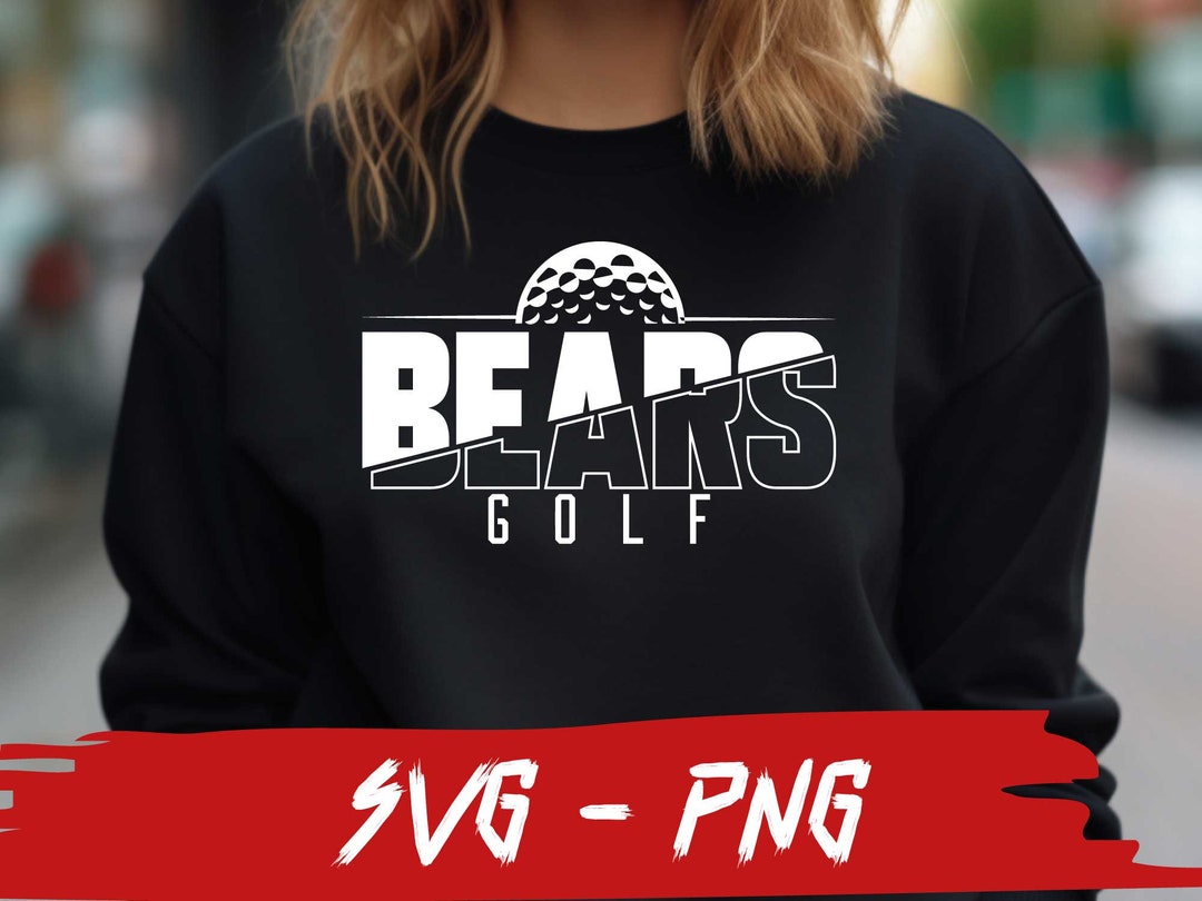 Bears Golf Shirt Design Svg and Png File, Golf Champions, School Team ...