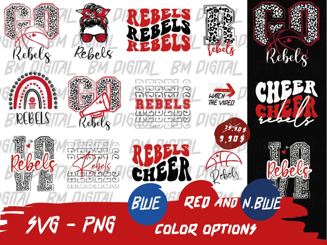 Rebels Basketball Svg Rebels Bundle Rebels School Team - Etsy