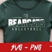 Bearcats Volleyball SVG and PNG File, Bearcats Mascot File, School Team ...
