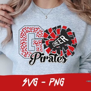 Pirates Cheer Svg Cheer Png Pirates Cheerleader School Team - Etsy