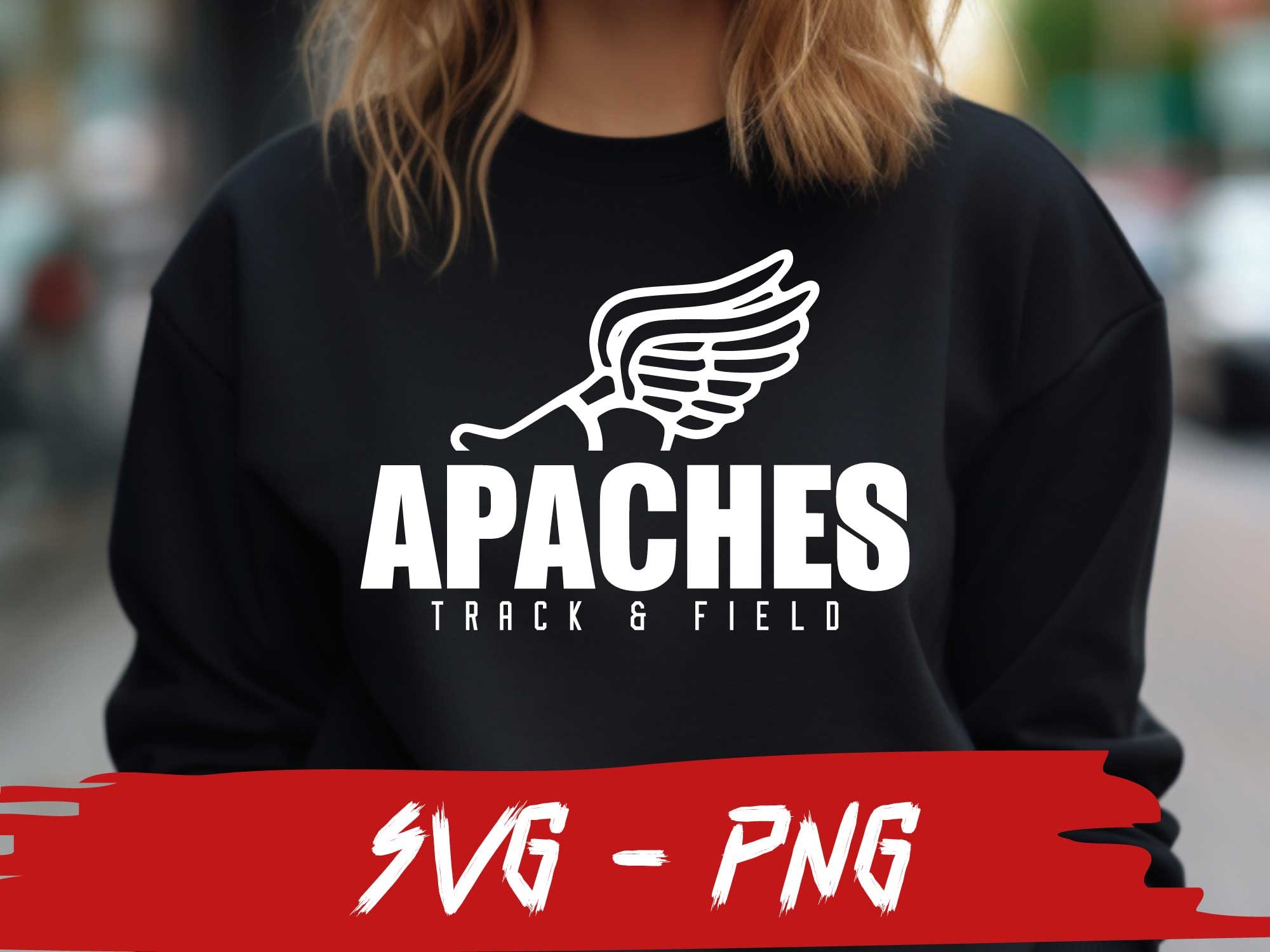 Apaches Track and Field SVG and PNG File, Mascot Png File, School Team ...
