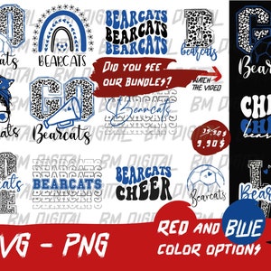 Bearcats Svg Bearcats Soccer Halfball Shirt School Team - Etsy