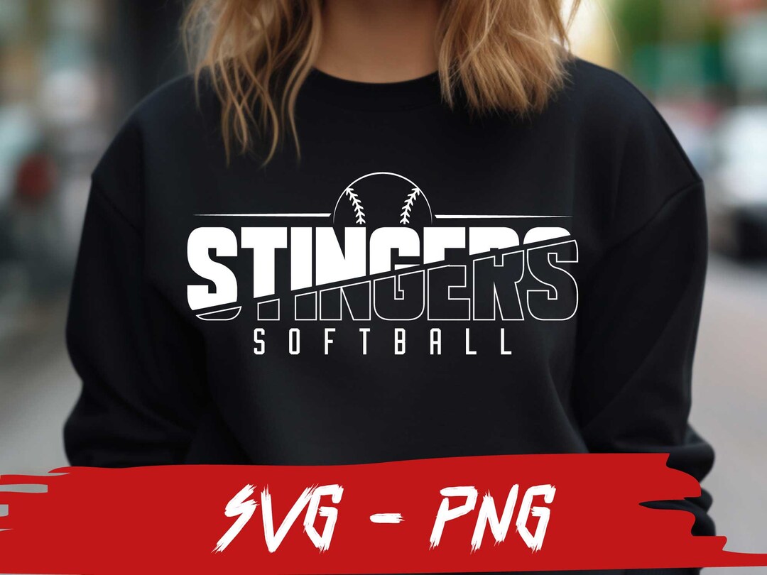 Stingers Softball SVG and PNG File, Mascot Png File ,school Team Svg ...