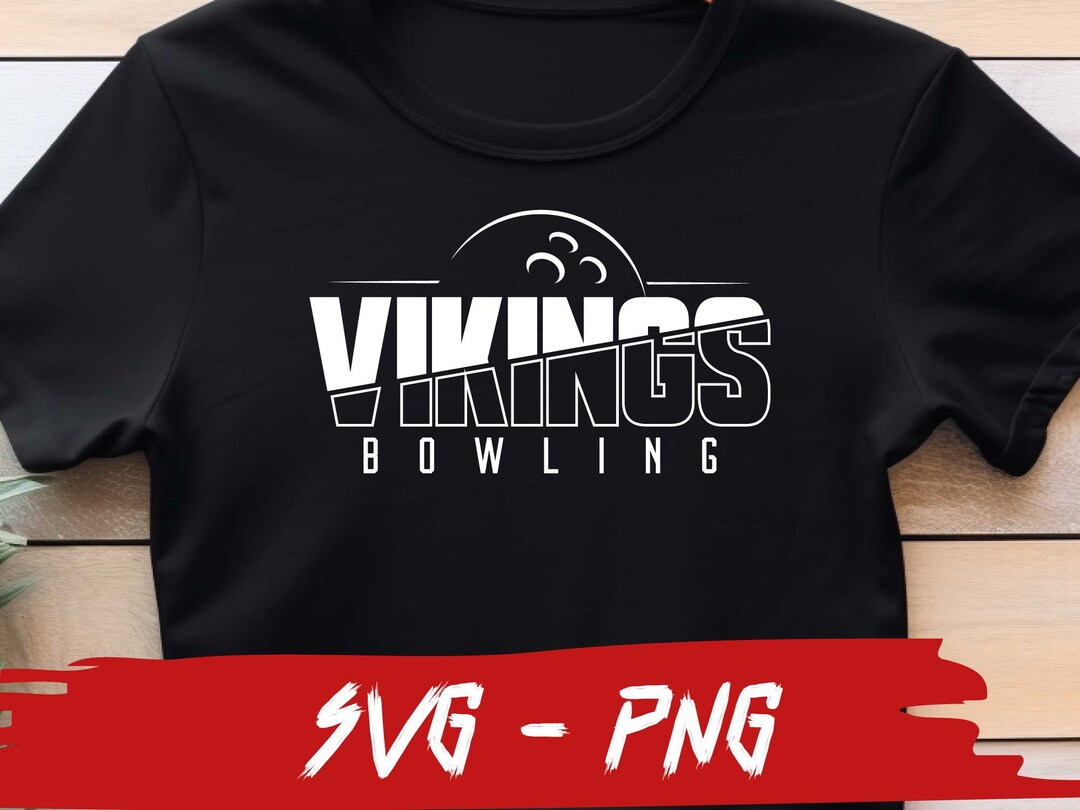 Vikings Bowling Svg, SVG and PNG File, School Team Png, Bowling Mascot ...