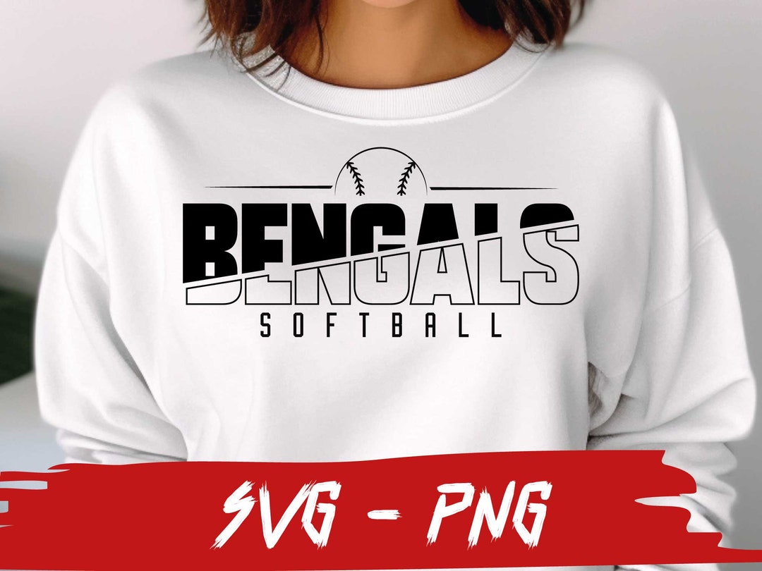 Bengals Softball SVG and PNG File, Mascot Png File, School Team Svg ...