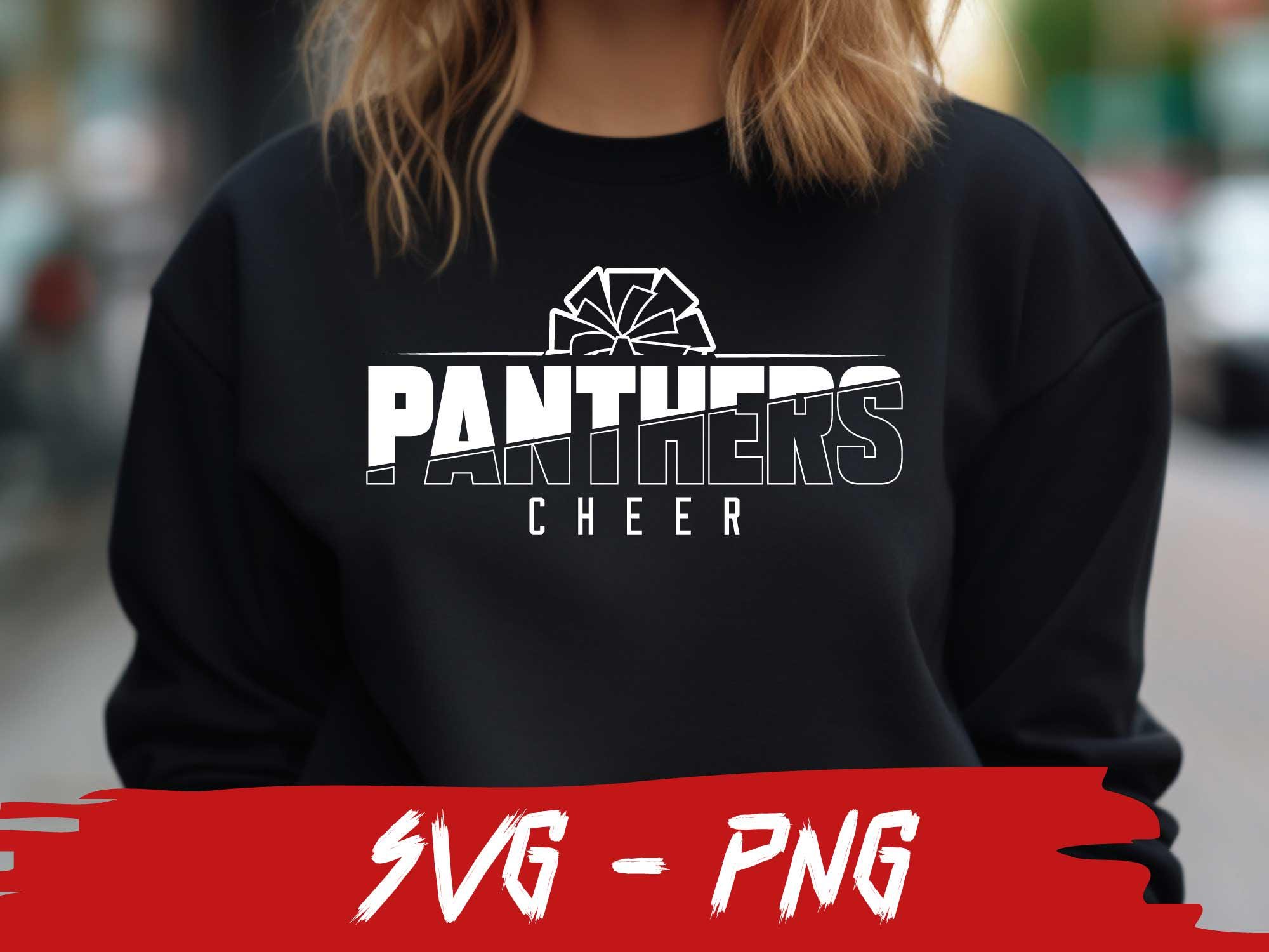 Panthers Cheer Bundle, 6x SVG and 6x PNG, School Team Design, Mascot ...