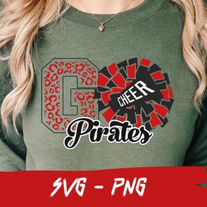 Pirates Cheer Svg Cheer Png Pirates Cheerleader School Team - Etsy