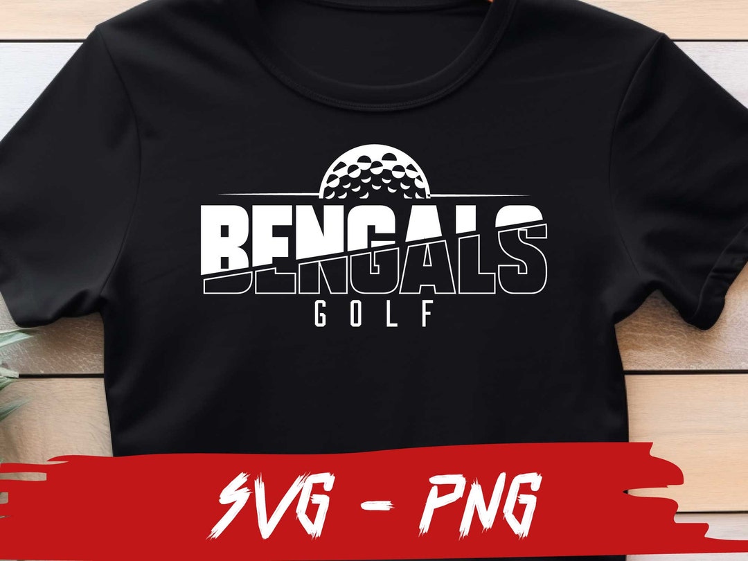 Bengals Golf Shirt Design Svg and Png File, Golf Champions, School Team ...