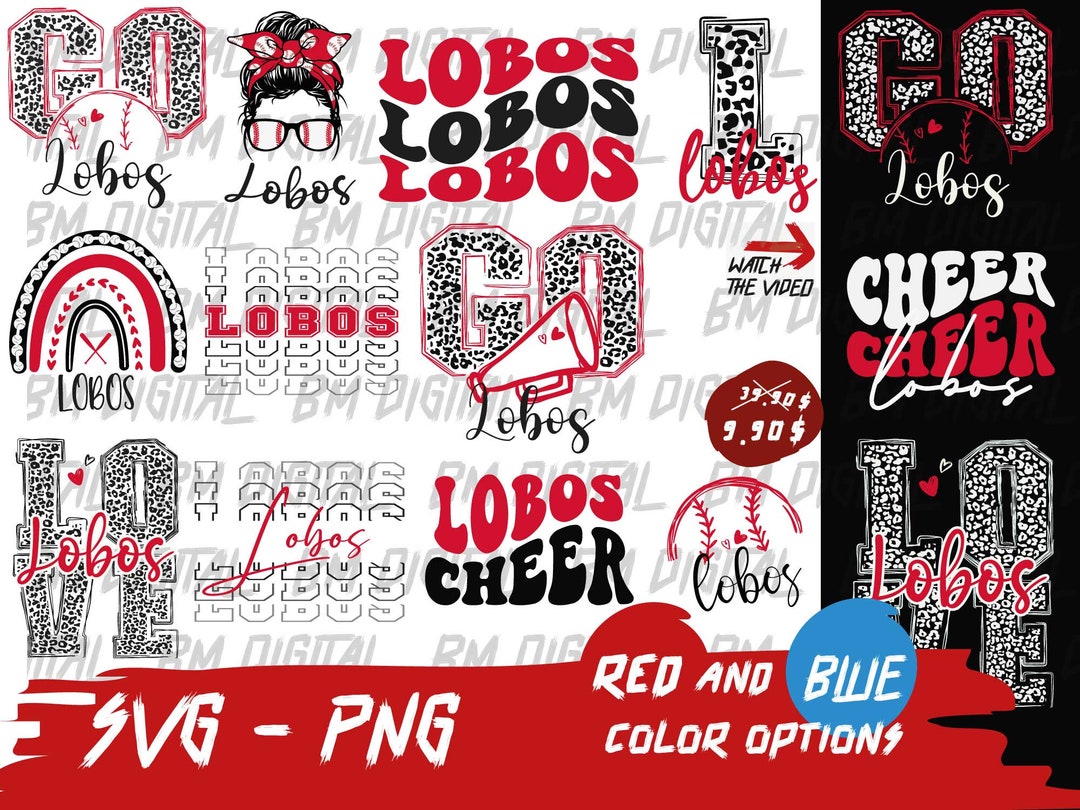 Lobos Baseball Svg, Lobos Bundle, School Team, College Team, Mascot Svg ...