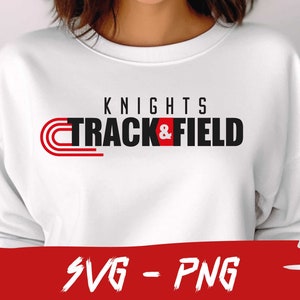 Knights Track and Field Team, SVG and PNG File, Mascot Png File ...