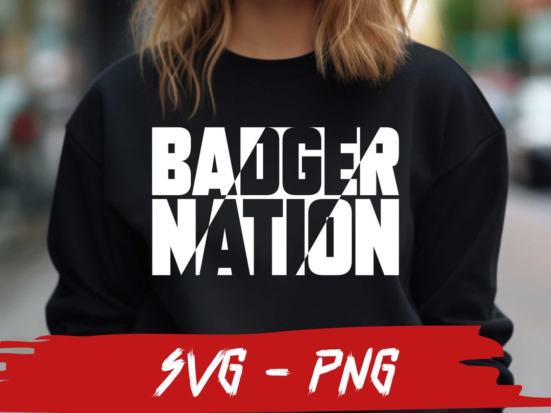 Badger Nation, SVG and PNG File, Badgers Softball, School Team, Mascot ...
