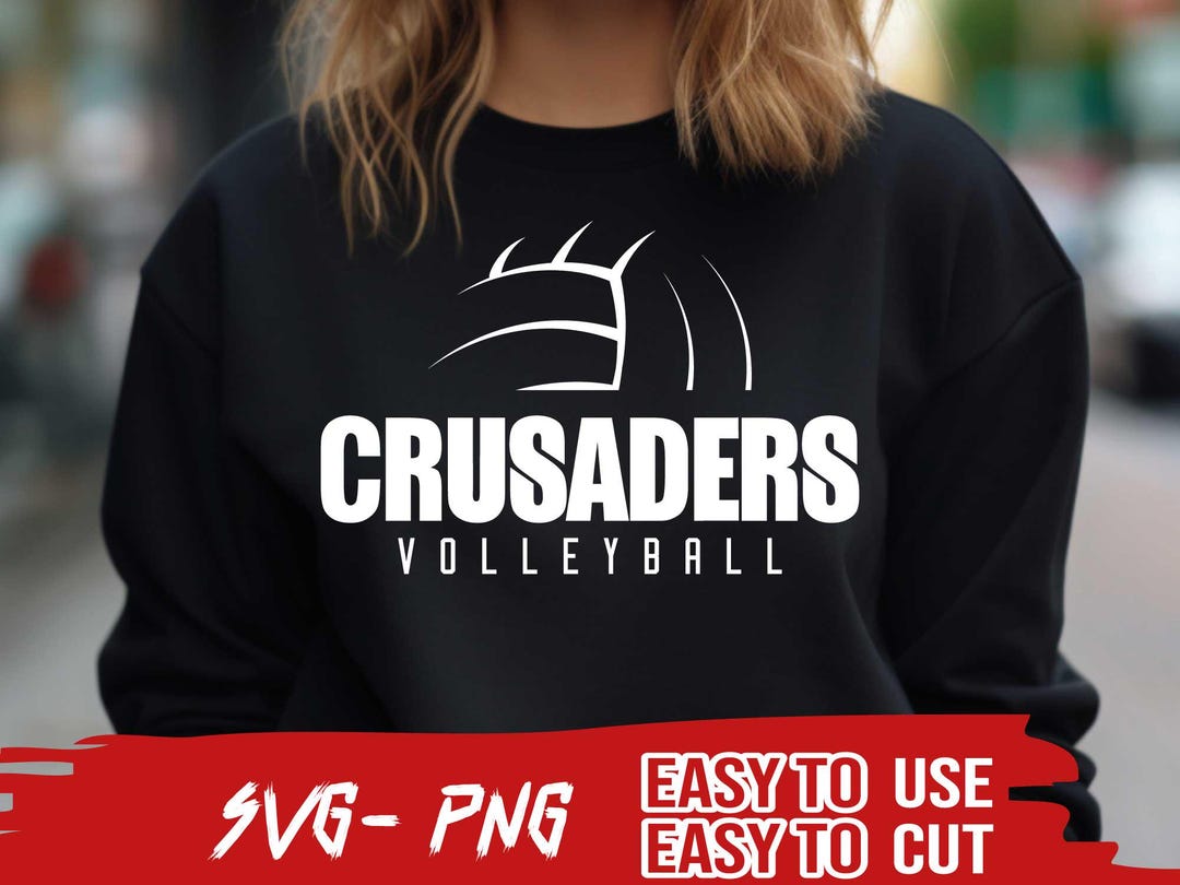 Crusaders Volleyball, Crusaders Svg, Halfball Shirt, School Team Svg ...