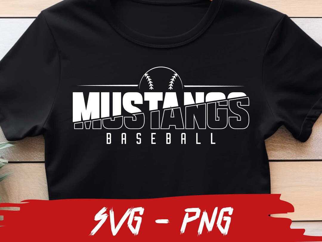 Mustangs Baseball SVG and PNG File, Mascot Png File, School Team Svg ...