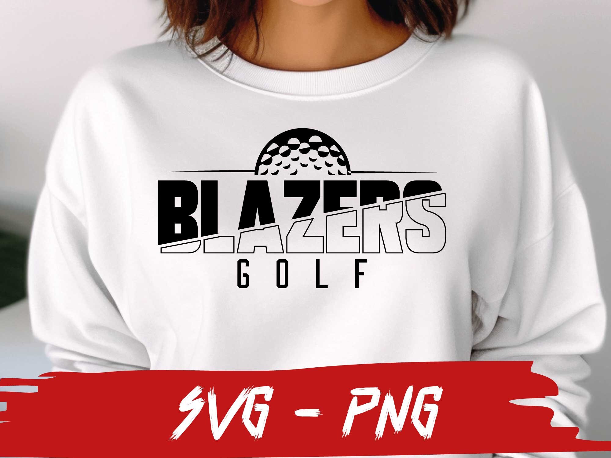 Blazers Golf Shirt Design Svg and Png File, Golf Champions, Blazers ...