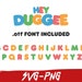 Hey Duggee Svg Bundle, 20 Characters Duggee Font ,layered ,cricut Svg ...
