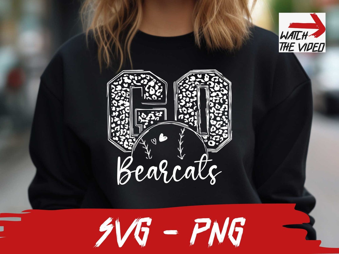 Go Bearcats Baseball, Bearcats Baseball, Leopard Shirt, Go Baseball Png ...