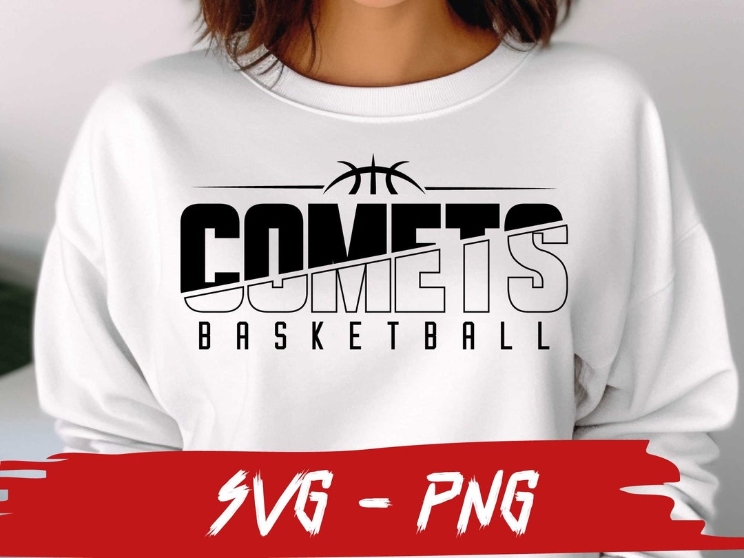 Comets Basketball SVG and PNG File, Mascot Png File ,school Team Svg, Comets Fan, Layered, Iron ...