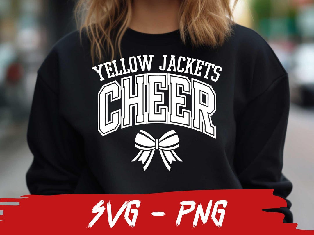 Yellow Jackets Cheer Design, SVG and PNG, School Team Design, Yellow ...