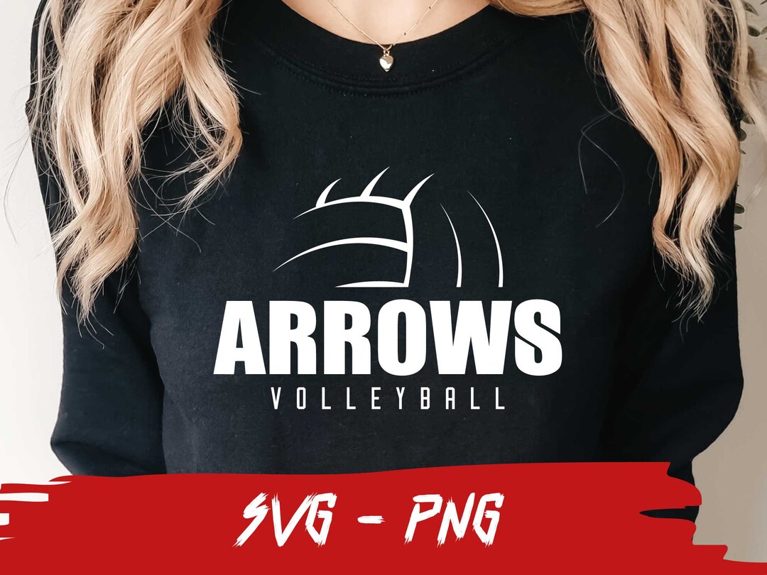 Arrows Volleyball, Arrows Svg, Halfball Shirt, School Team Svg, College ...