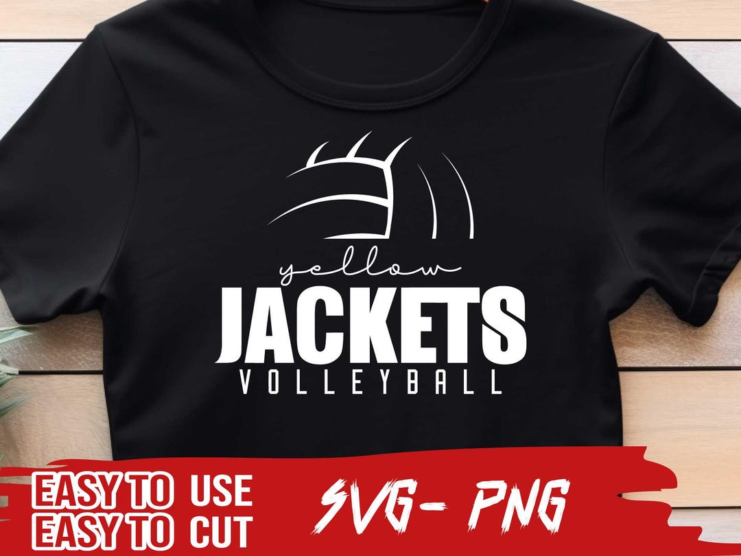 Yellow Jackets Svg, Yellow Jackets Volleyball, Halfball Shirt, School ...