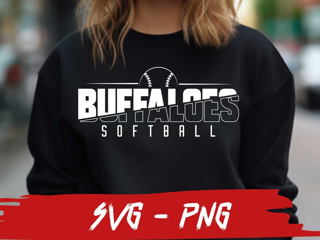 Buffaloes Softball SVG and PNG File, Mascot Png File ,school Team Svg ...