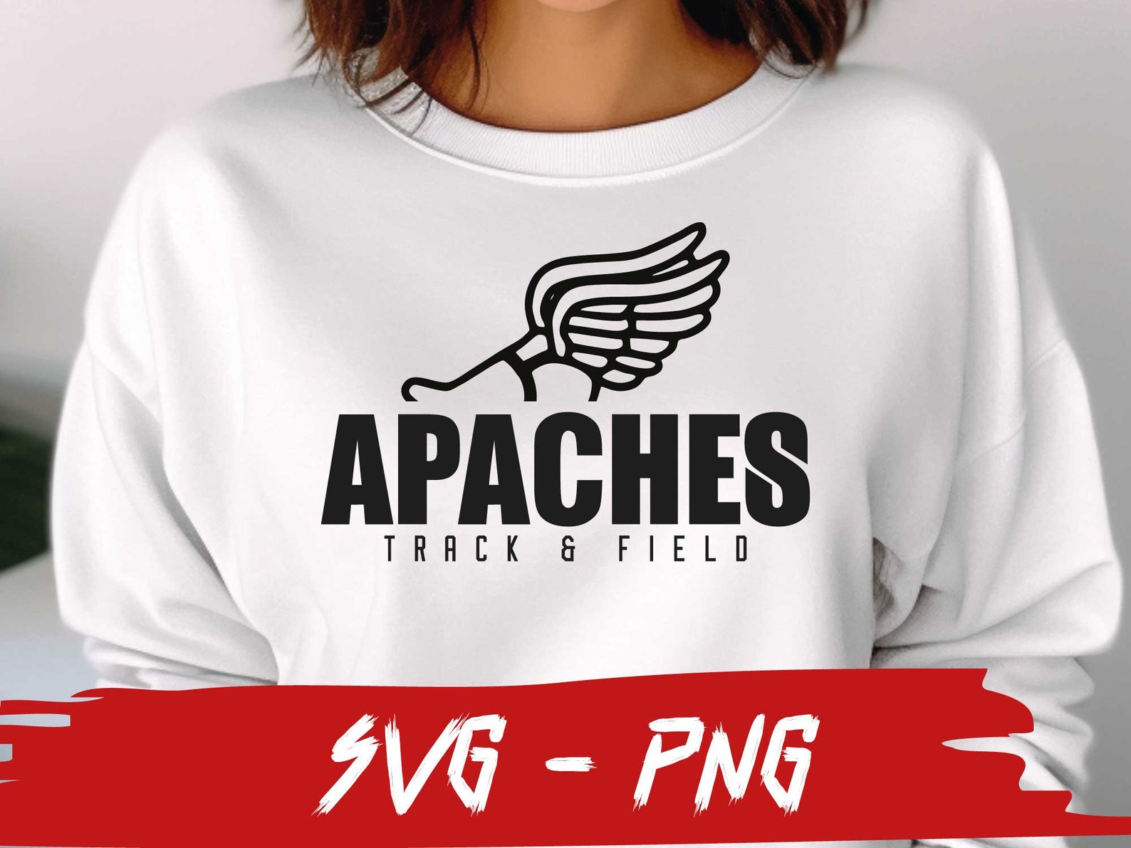 Apaches Track and Field SVG and PNG File, Mascot Png File, School Team ...