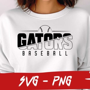Gators Baseball SVG and PNG File, Mascot Png File ,school Baseball ...