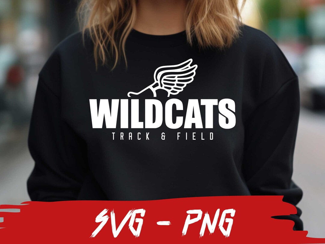 Wildcats Track and Field Shirt Design Svg and Png, Track and Field ...