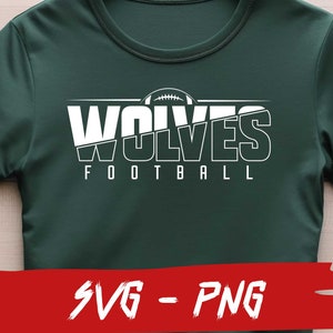 Wolves Football SVG and PNG File, Mascot Png File ,school Team Svg ...