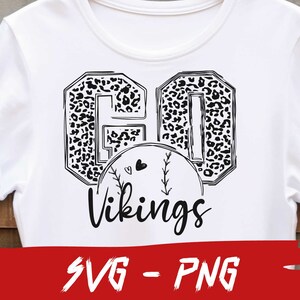 Vikings Baseball Svg, Go Vikings Png File, Vikings Shirt Design, School ...