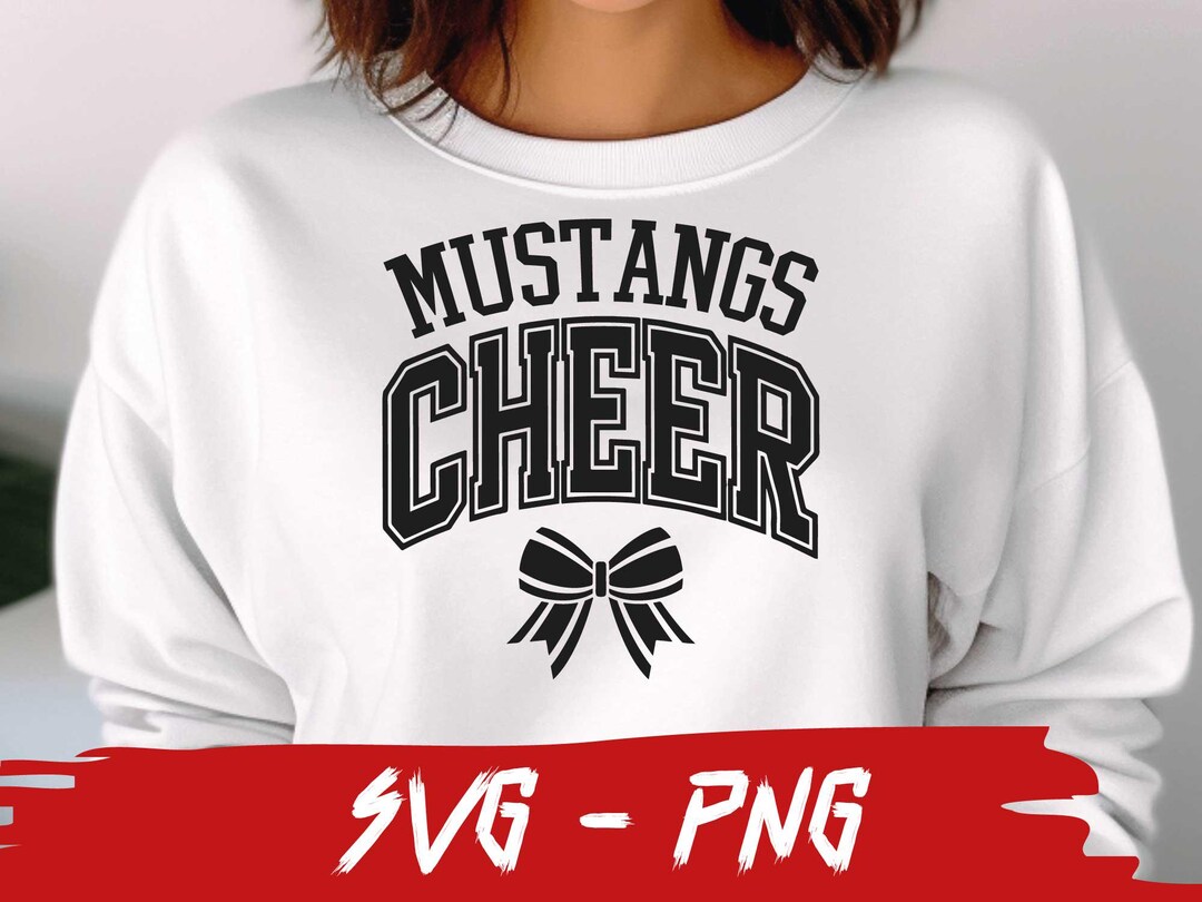 Mustangs Cheer Design, SVG and PNG, School Team Design, Mustangs ...