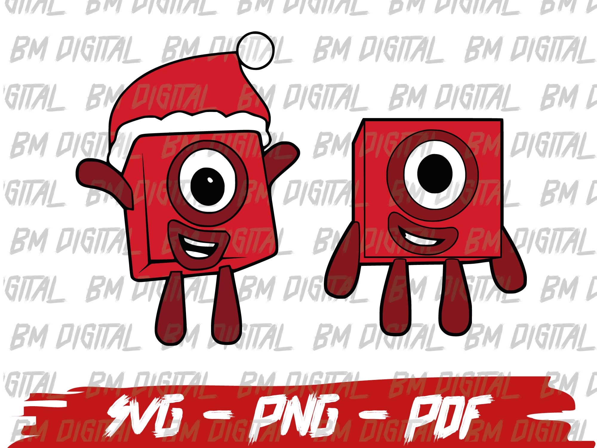 Numberblocks Svg Bundle, Birthday Cartoon Png-svg, Layered Number ...