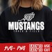Mustangs Track and Field SVG and PNG File, Mascot Png File, School Team ...