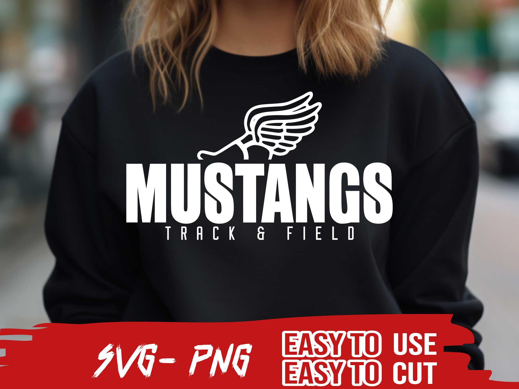 Mustangs Track and Field SVG and PNG File, Mascot Png File, School Team ...