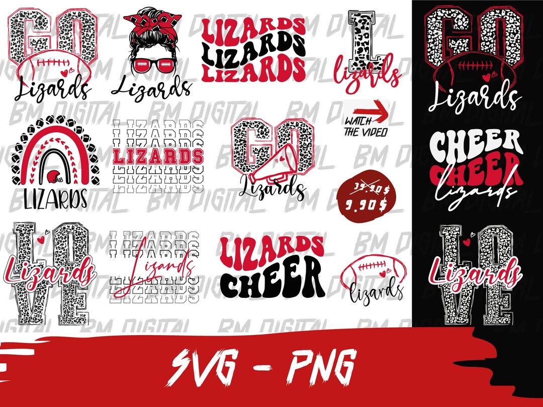 Lizards Football Svg Lizards Bundle Lizards School Team - Etsy UK