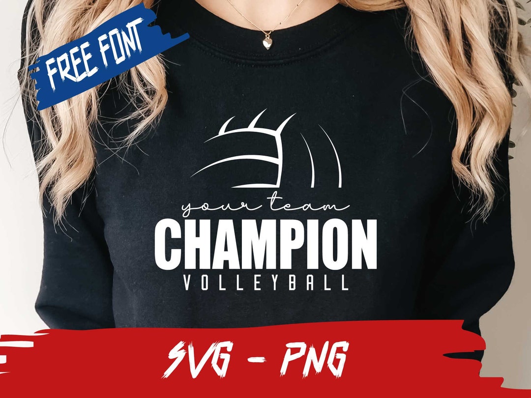Create Your Own Design, Custom Volleyball SVG, Custom Champion ...