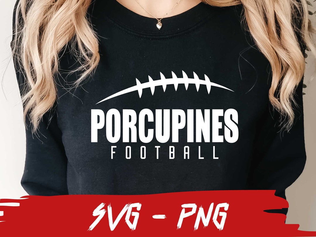 Porcupines Football Svg, School Team Svg, College Team Png, Mascot Svg ...