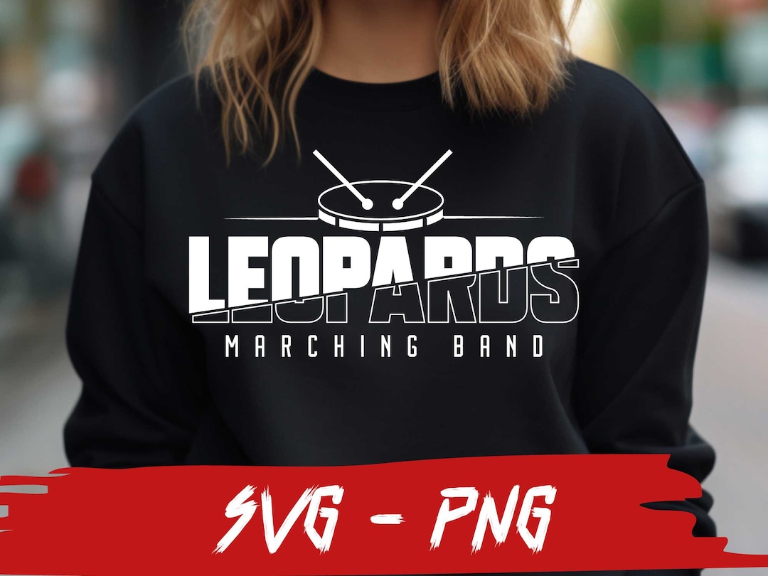 Leopards Marching Band SVG and PNG File, Mascot Png File, School Team ...