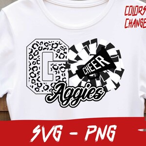 Aggies Cheer Svg, Cheer Png, Aggies Cheerleader, School Team Svg ...