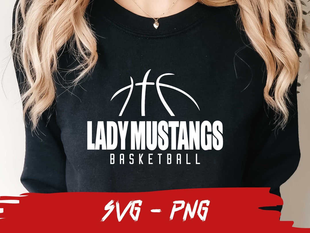 Lady Mustangs Basketball, Halfball Png, Lady Mustangs Svg, School Team ...