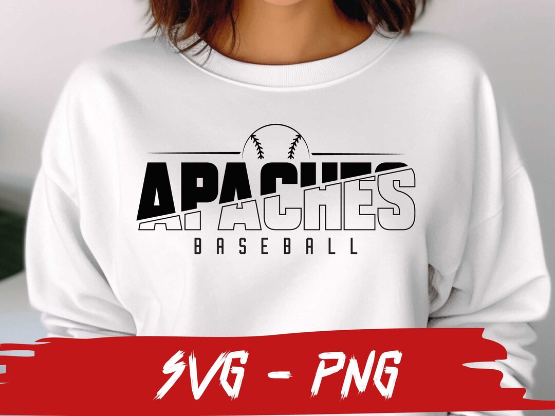 Apaches Baseball SVG and PNG File, Mascot Png File, School Team Svg ...
