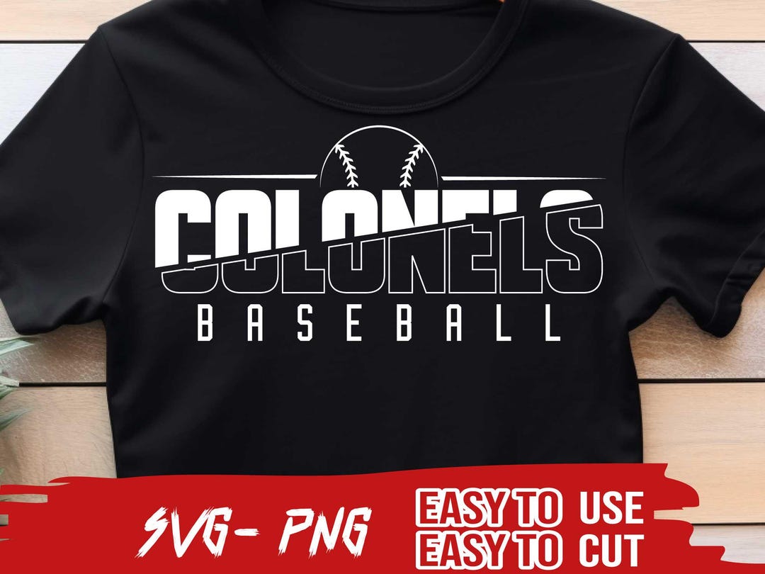 Colonels Baseball SVG and PNG File, Mascot Png File ,school Team Svg ...