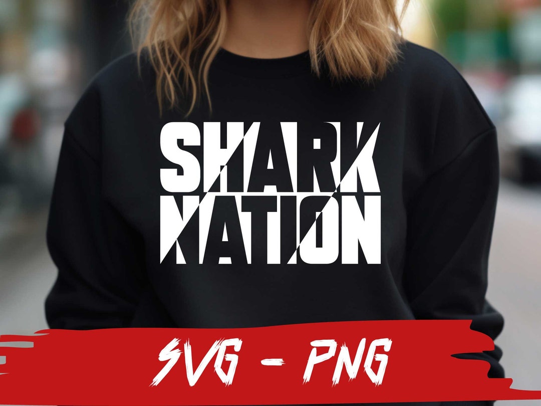 Shark Nation, SVG and PNG File, Sharks Football, School Team, Mascot ...