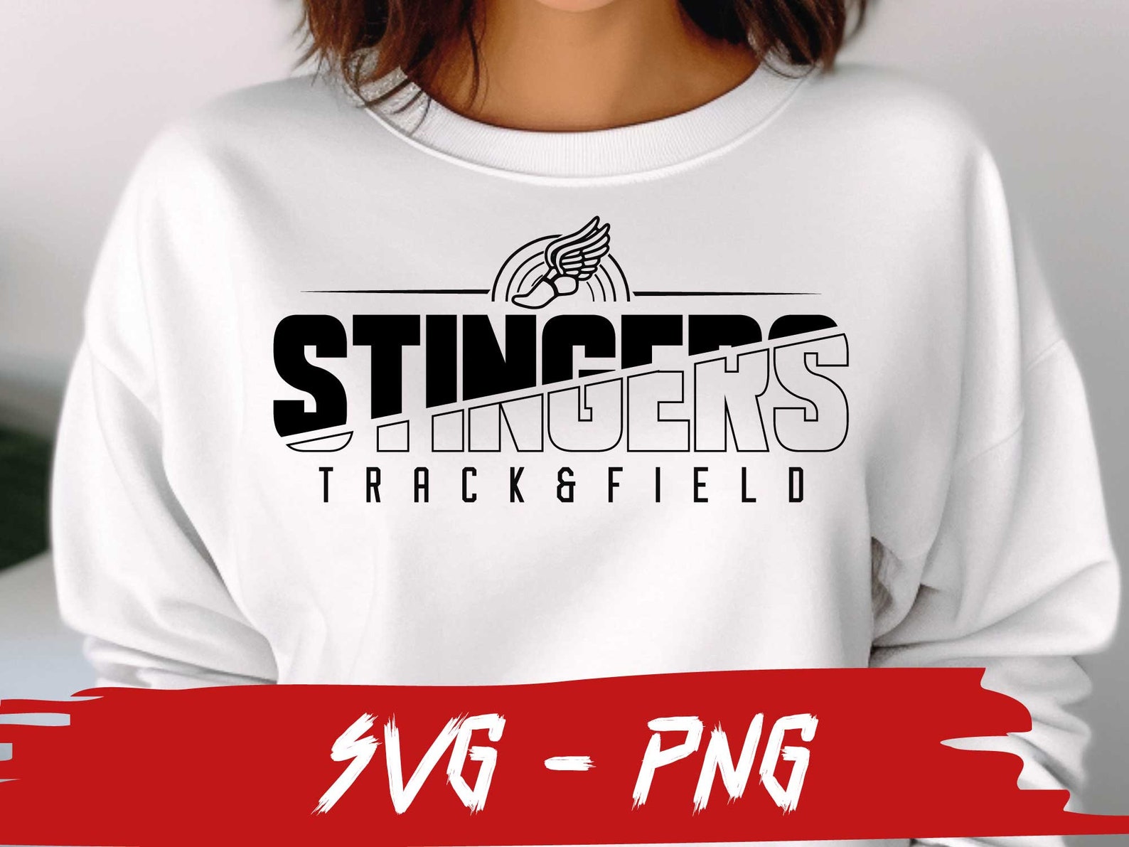 Stingers Track and Field SVG and PNG File, Mascot Png File ,school Team ...