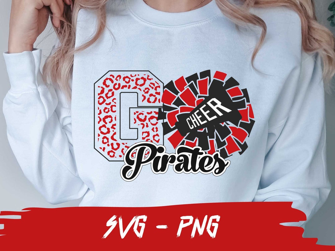 Pirates Cheer Svg Cheer Png Pirates Cheerleader School Team - Etsy