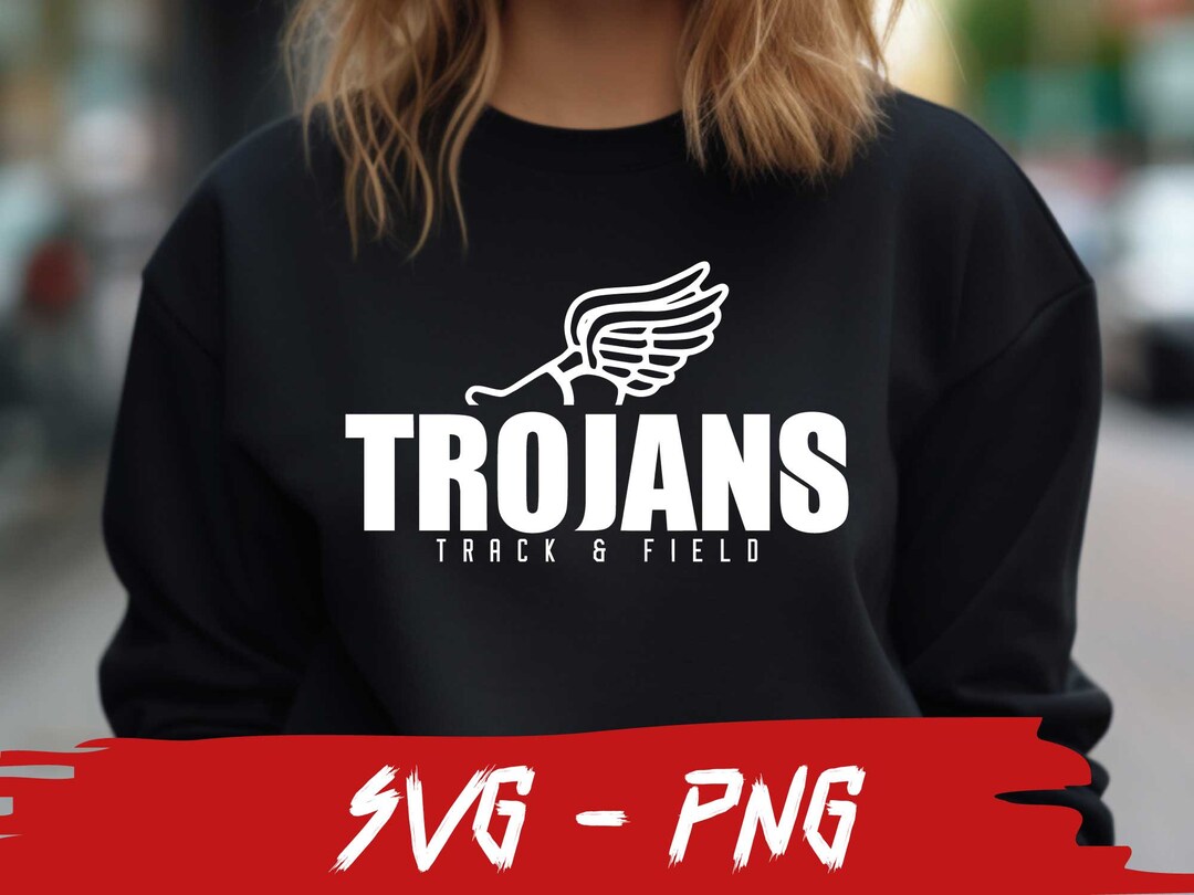 Trojans Track and Field SVG and PNG File, Mascot Png File, School Team ...