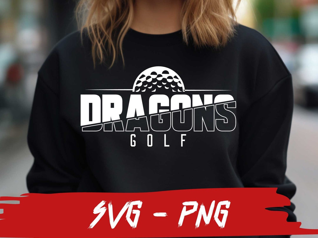 Dragons Golf Shirt Design Svg and Png File, Golf Champions, School Team ...